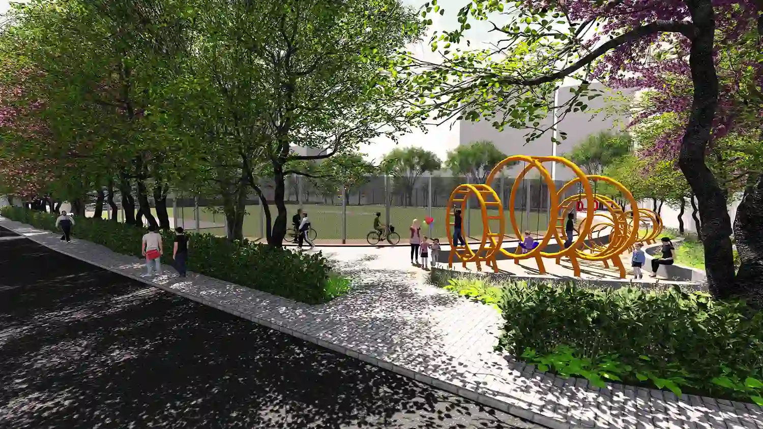 Lalmatia Block D Park & Playground, DNCC 17 parks - Architect Iqbal Habib